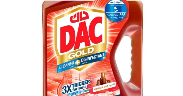 Dac Gold Multipurpose Disinfectant Cleaner Arabian Oud 3 Ltr, Pack Of 6