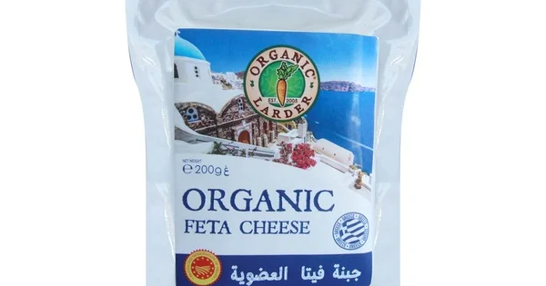 Organic Larder Feta Cheese 200g, Pack Of 10
