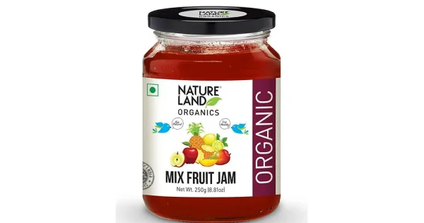 Natureland Organics Mix Fruit Jam 250g, Pack Of 6
