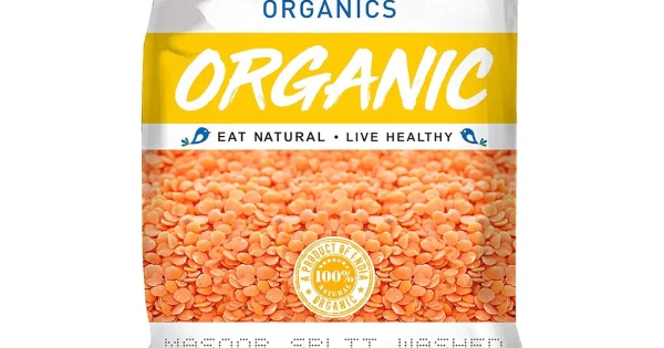 Natureland Organics Masoor Split Washed 500g, Pack Of 6