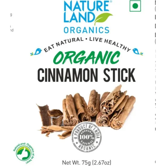 NatureLand Organics Cinnamon Stick 50g, Pack Of 6