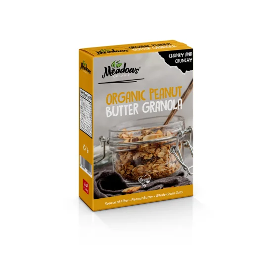Meadows Organic Crunchy Granola Peanut Butter 300g, Pack Of 3