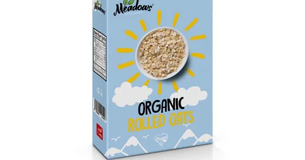 Meadows Organic Rolled Oats 400g, Pack Of 6