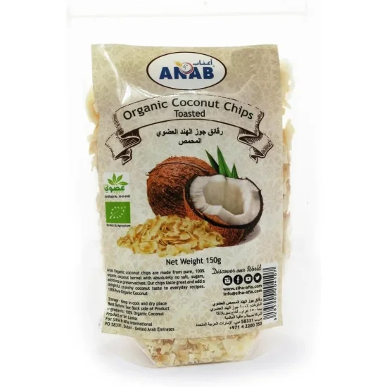 Anab Coconut Chips Toasted, 150g, Pack Of 12