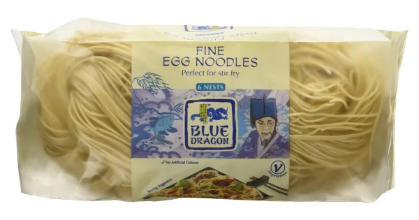 Blue Dragon Fine Egg Noodles 300g, Pack Of 8