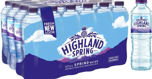 Highland Spring Water Still PET 500 ml, Pack Of 24