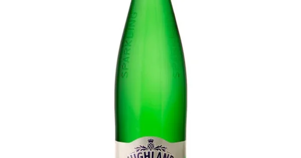 Highland Spring Sparkling Water Glass Bottle 750 ml, Pack Of 12