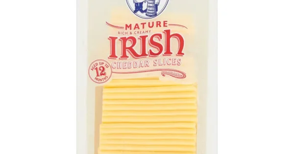 Glenstal Mature Irish Cheddar Sliced Cheese 180g, Pack Of 9