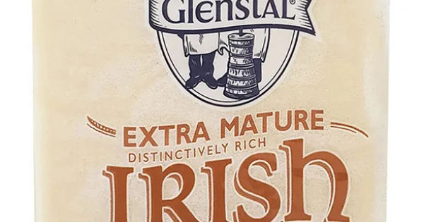 Glenstal Extra Mature Irish White Cheddar 200g, Pack Of 12