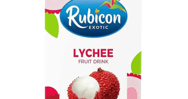 Rubicon Lychee Juice Drink Nsa 1 Liter, Pack Of 12
