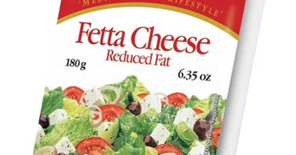 Lemnos Reduced Fat Fetta Cheese 180g, Pack Of 12