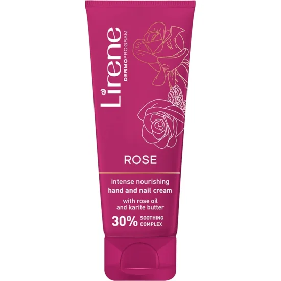 Lirene Rose Intense Nourishing Hand And Nail Cream 75ml