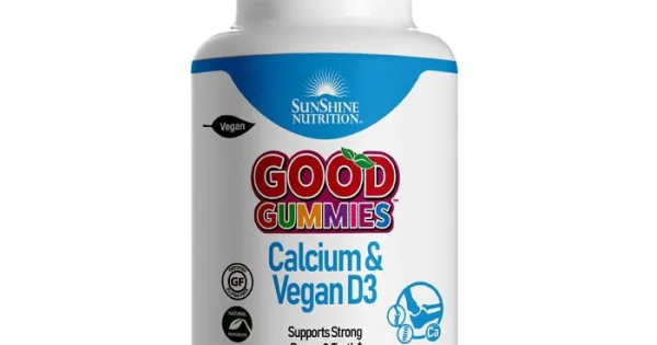 Sunshine Nutrition Good Gummies Calcium & Vegan D3 Gummies 45 Tablets