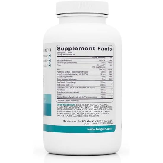 Foligain Stimulating Supplement For Thinning Hair Men & Women 60 Capsules