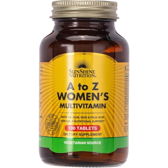 Sunshine Nutrition A To Z Women's Multivitamin 100 Tablets